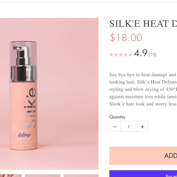 silk'e | Hair | Silke Heat Defense Serum | Poshmark